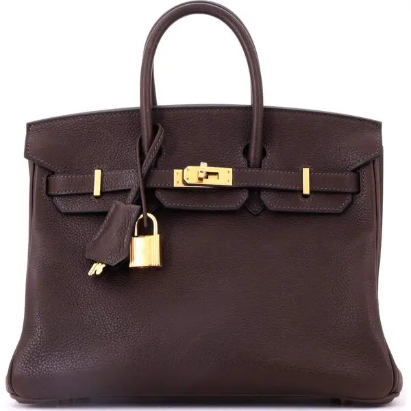 Hermès Birkin Handbag Barenia Faubourg With Gold Hardware 25 - Brown