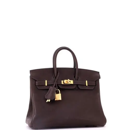 Hermès Birkin Handbag Barenia Faubourg With Gold Hardware 25 - Brown