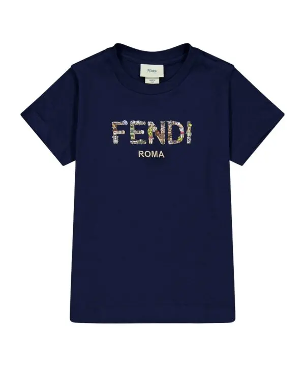 Fendi Logo Crew Neck T-shirt
