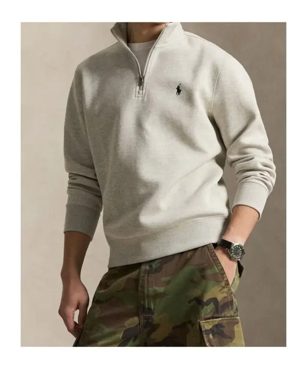 Polo Ralph Lauren Quarter Zip-up Hoodie - White