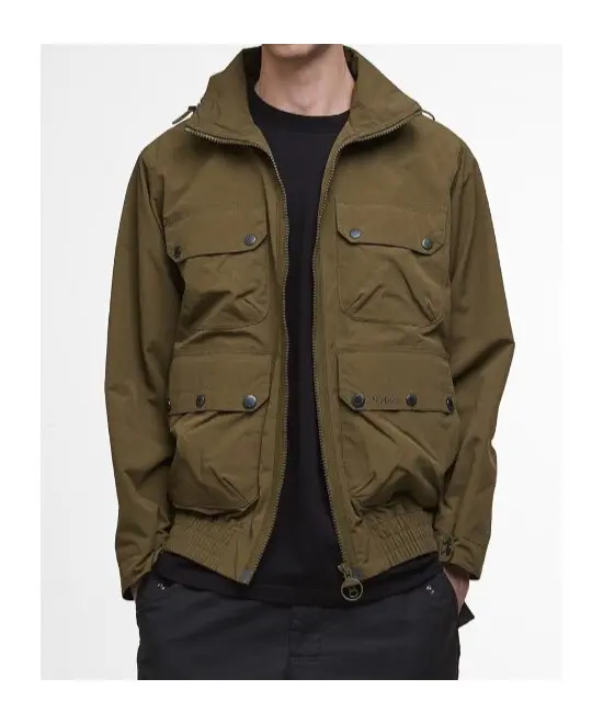 Barbour Re-engineered Flight Bedale Showerproof Jacket - Beech