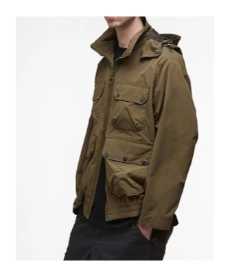 Barbour Re-engineered Flight Bedale Showerproof Jacket - Beech