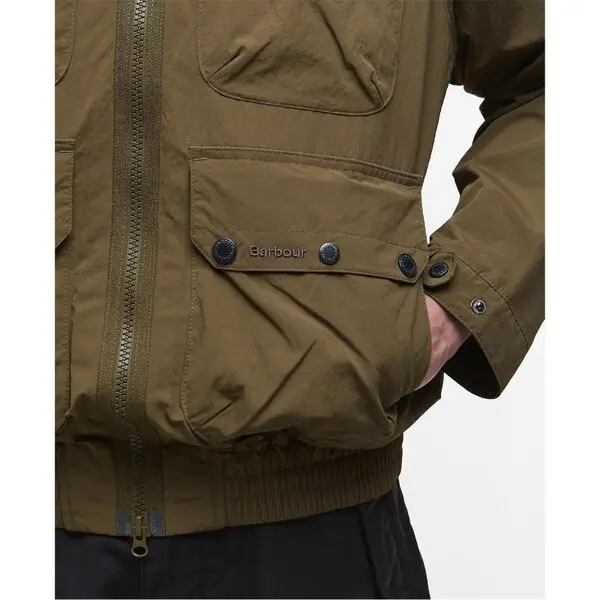 Barbour Re-engineered Flight Bedale Showerproof Jacket - Beech