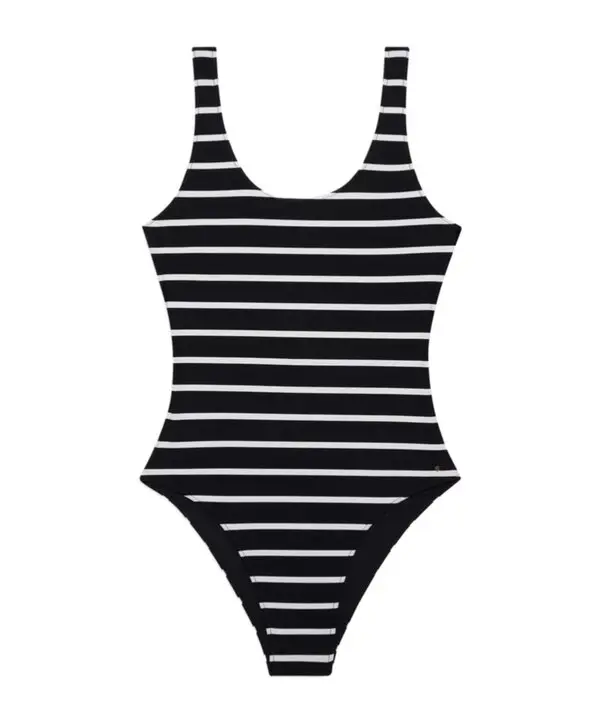 ANINE BING Sleeveless Striped Bodysuit