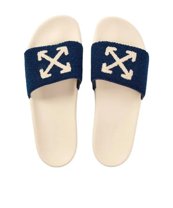 Off-White Terry Pool Slides