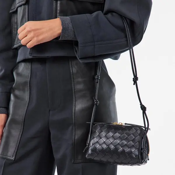 Bottega Veneta Mini Bag With Diamond Knit Weave