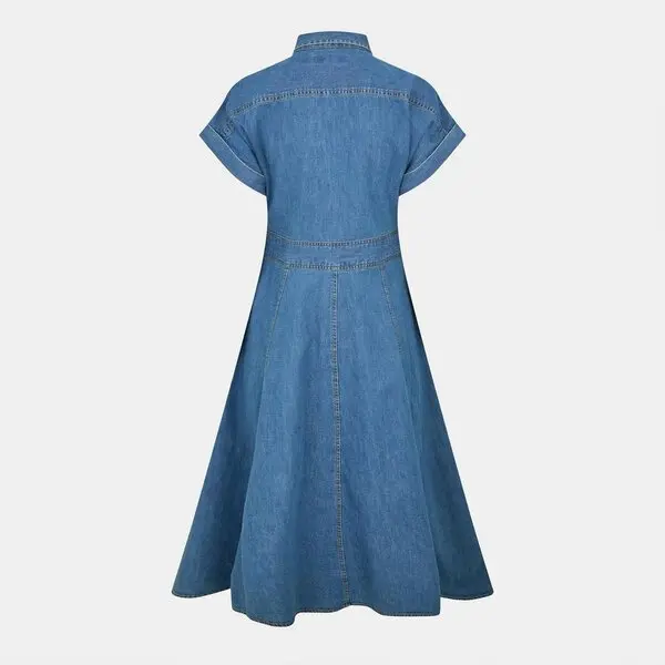 Ralph Lauren Denim Shirt Dress With Buckle Detail