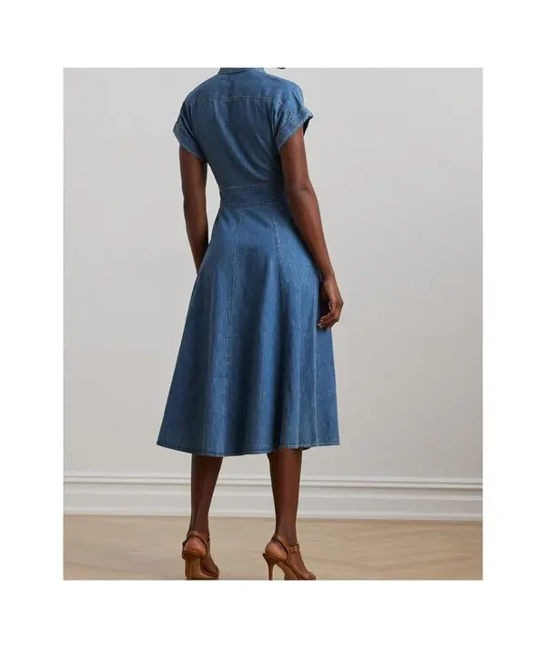 Ralph Lauren Denim Shirt Dress With Buckle Detail