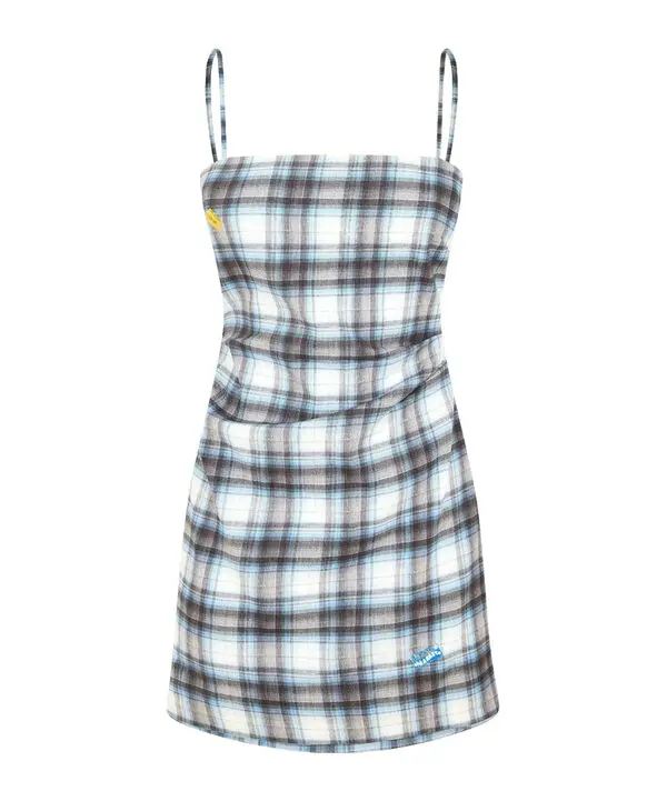 Acne Studios Check Dress - Gray
