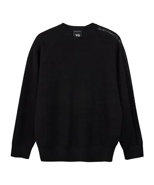 Y3 Logo Knit Crewneck Sweatshirt