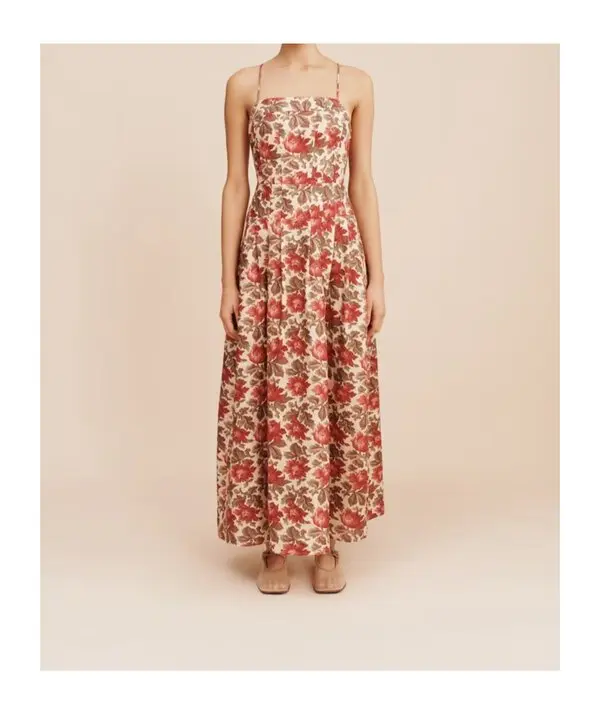 Posse Floral Print Spaghetti Strap Maxi Dress