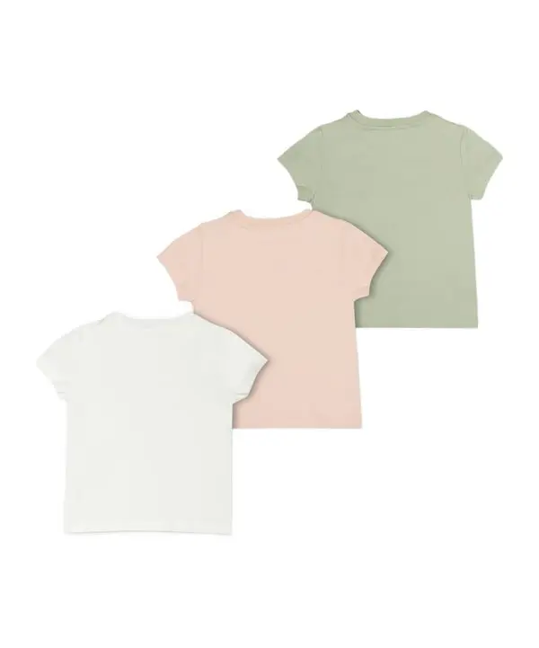 Moncler Three-pack Crew Neck T-shirts With Logo Detail