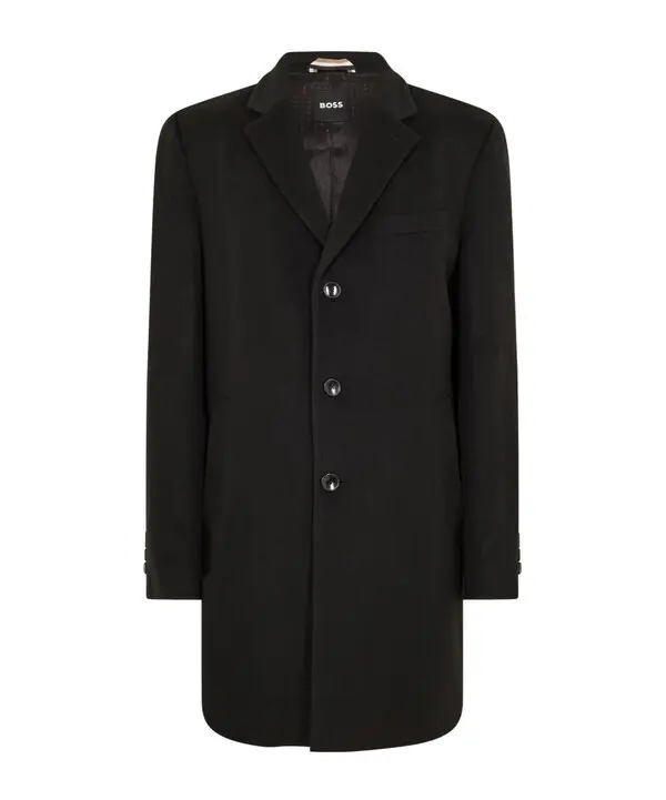 Hugo Boss Wool And Cashmere Coat