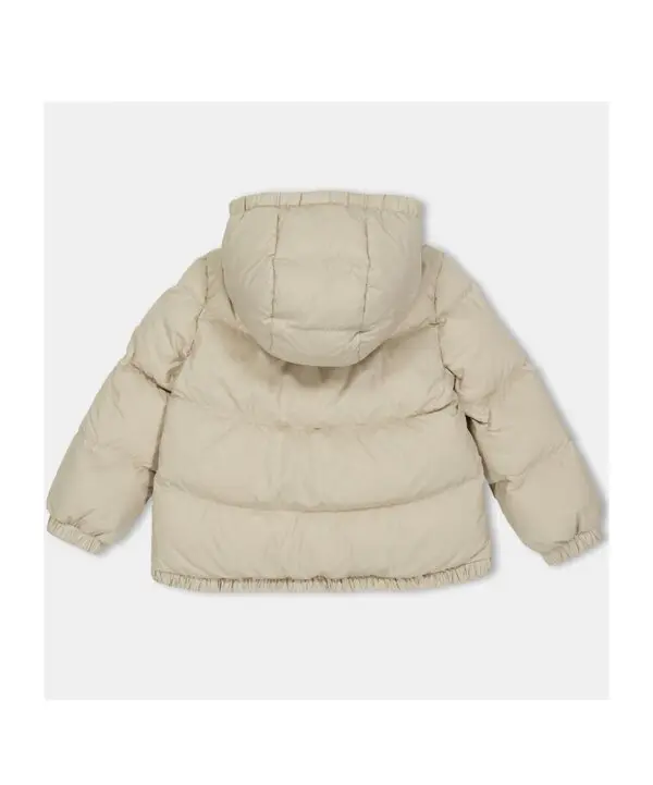 Moncler Logo Patch Hooded Down Jacket