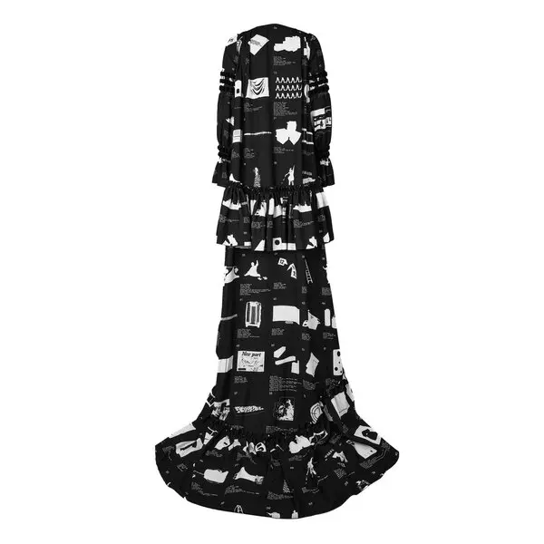 Off-White Printed Maxi Dress
