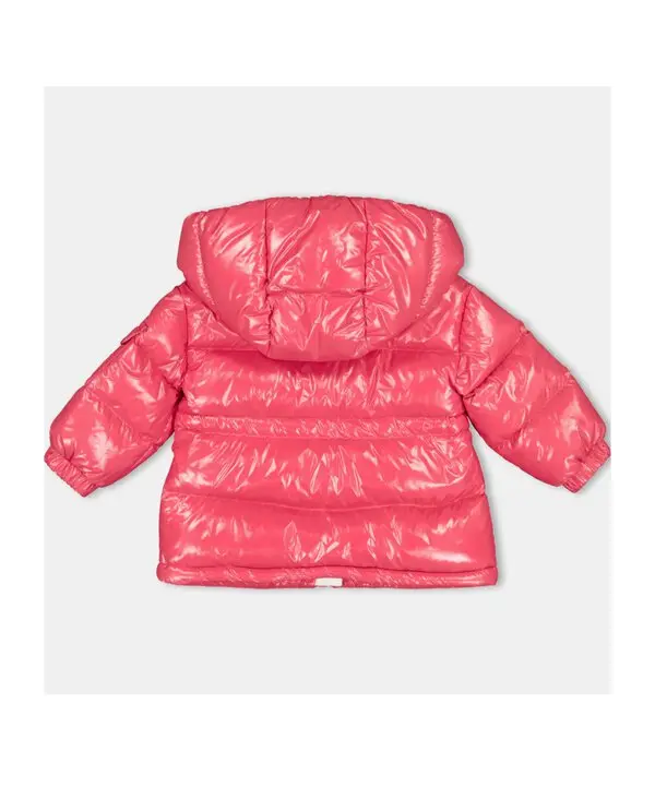 Moncler Logo Patch Hooded Down Jacket