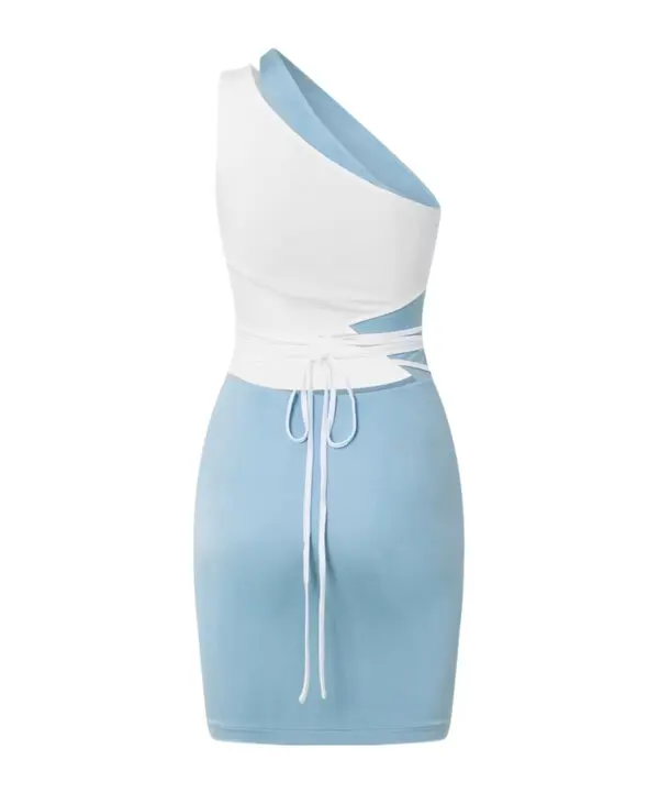 Off-White One-shoulder Cut-out Dress