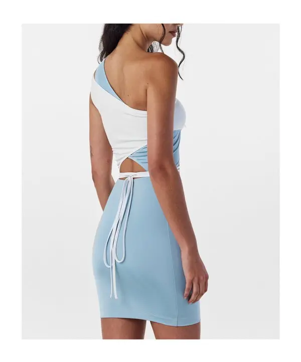 Off-White One-shoulder Cut-out Dress