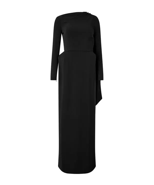 Balenciaga Long Cape Dress