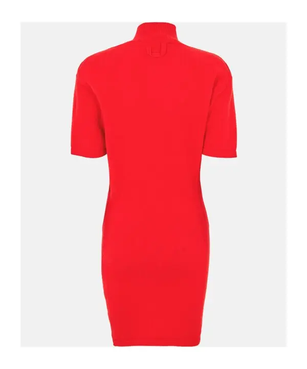 Jacquemus Short Sleeve High Collar Mini Dress