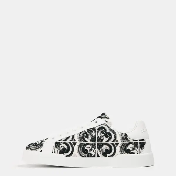 Dolce & Gabbana Lace-up Graphic Sneakers