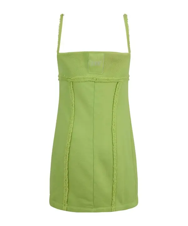 Off-White Spaghetti Strap Mini Dress