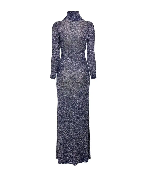 Balenciaga Sequin Knit Maxi Dress