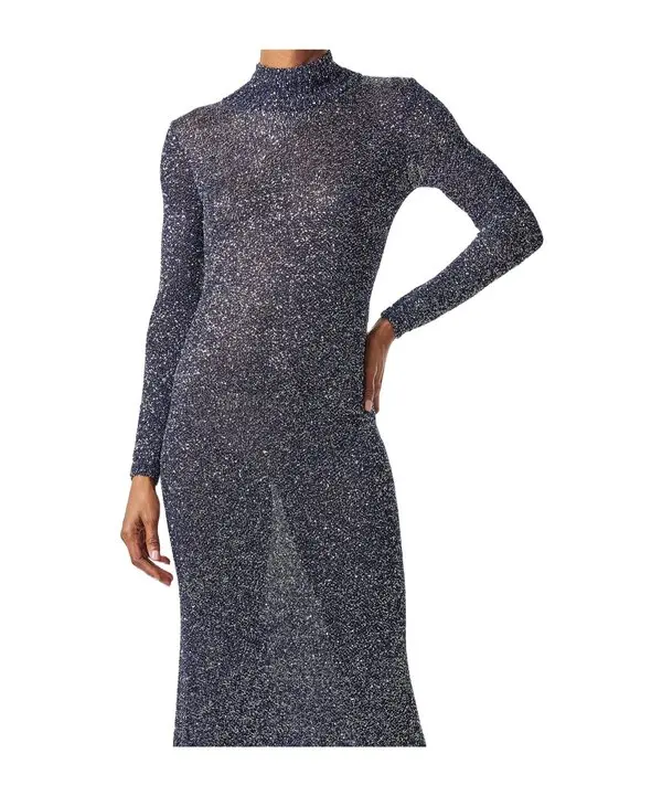 Balenciaga Sequin Knit Maxi Dress