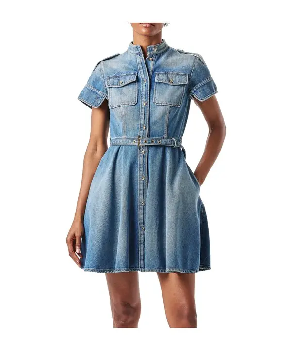Alexander McQueen Denim Shirt Dress