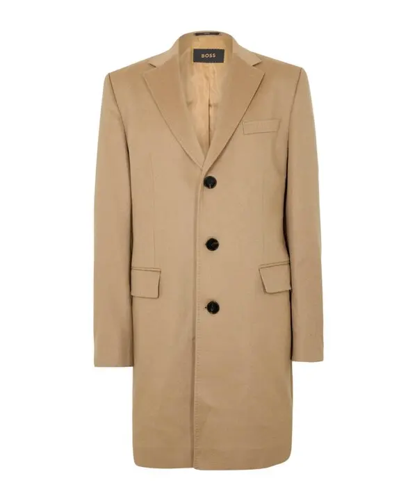 Hugo Boss Wool Blend Overcoat