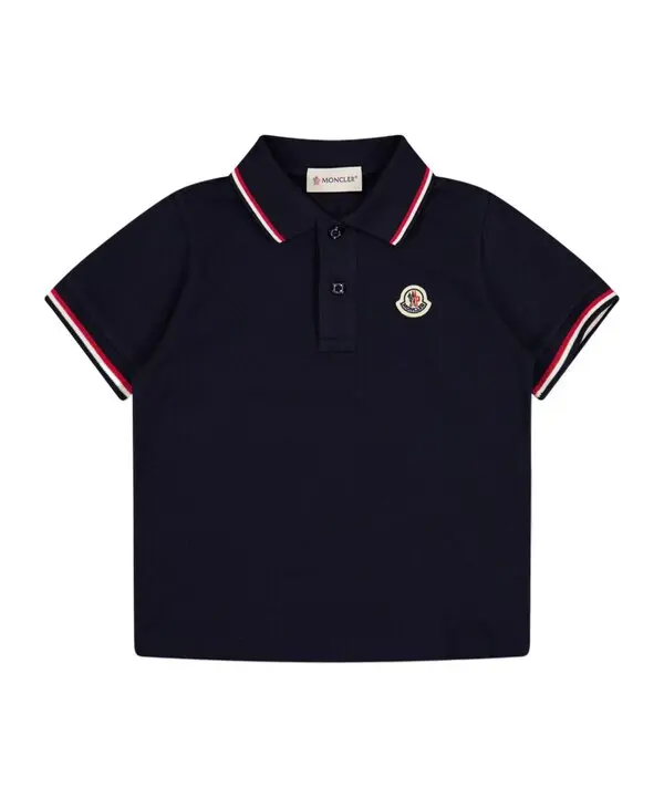 Moncler Logo Short Sleeve Polo Shirt