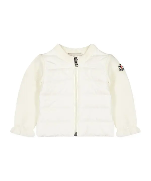 Moncler Logo Patch Zip Up Jacket