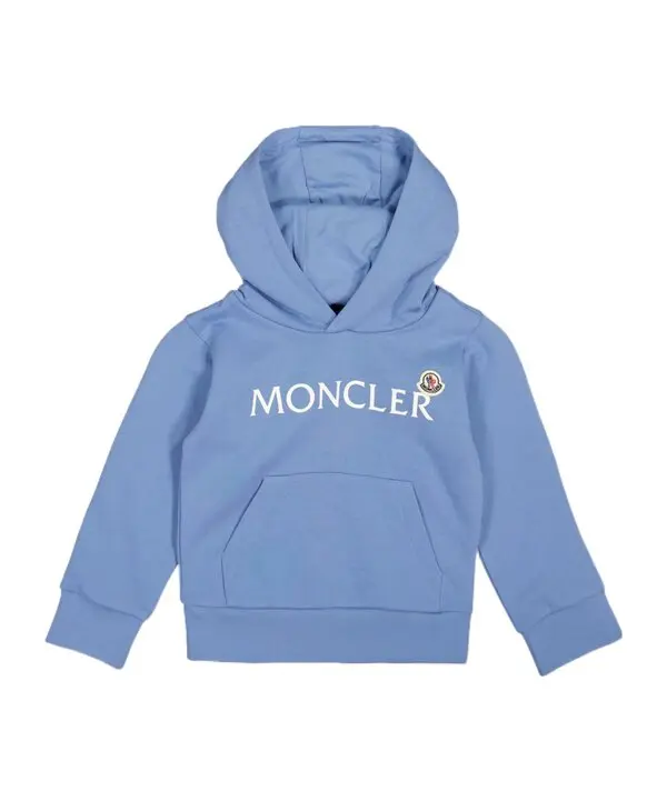Moncler Logo Hooded Sweatshirt - Blue