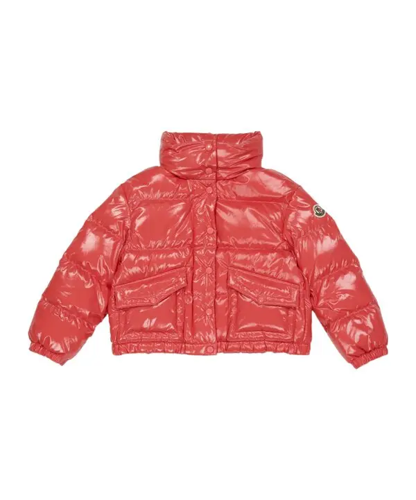 Moncler Padded Down Jacket With Logo Patch