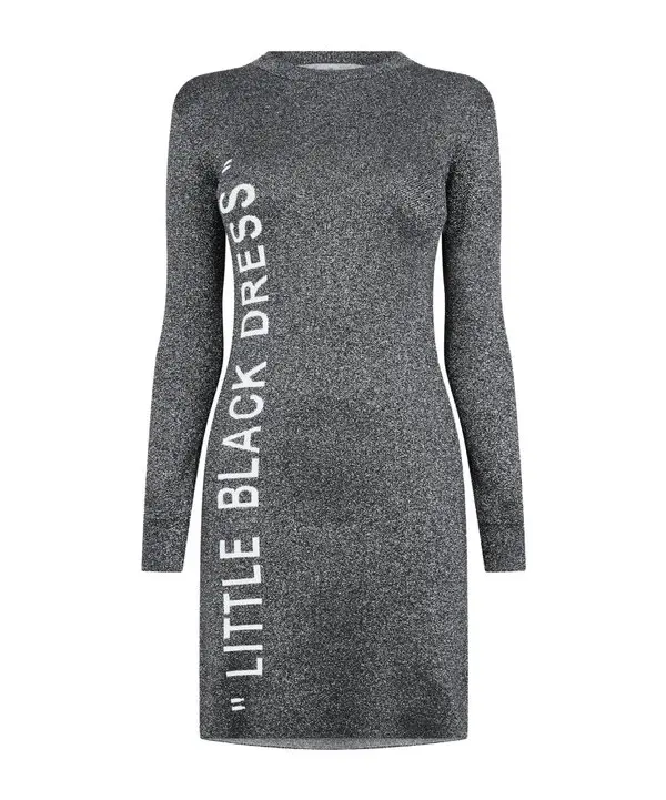 Off-White Slim-fit Dress With Graphic Detail