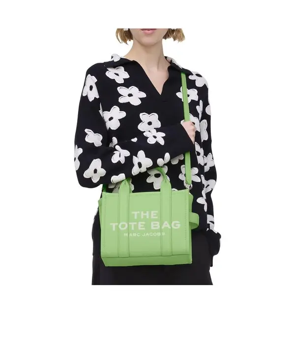 Marc Jacobs Small Leather Tote Bag - Green