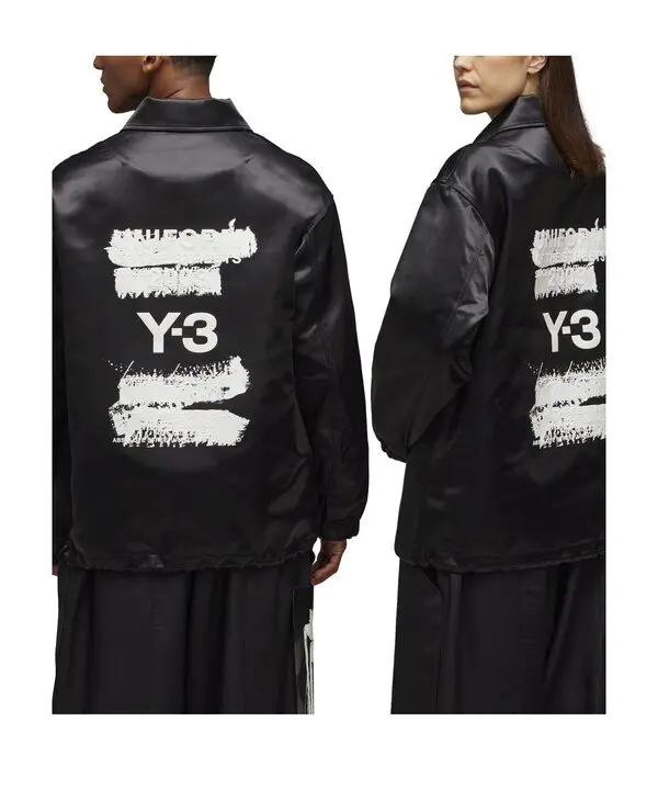 Y3 Graphic Print Satin Jacket