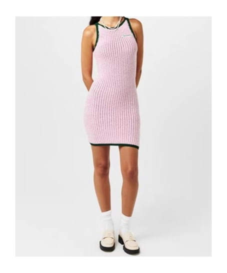 Casablanca Sleeveless Knit Dress With Logo Patch