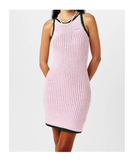 Casablanca Sleeveless Knit Dress With Logo Patch