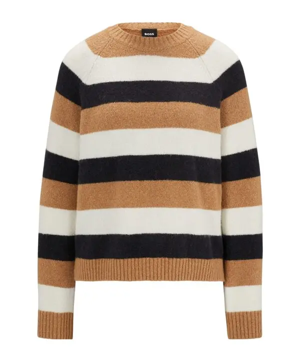 Hugo Boss Crew Neck Knit Sweater - White