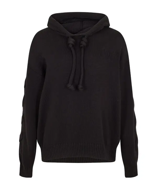 Off-White Hooded Knit Sweater
