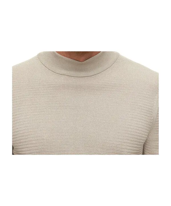 Hugo Boss Mock Neck Long Sleeve Knit Top