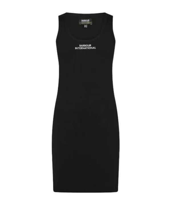 Barbour Sleeveless Round Neck Ribbed Dress