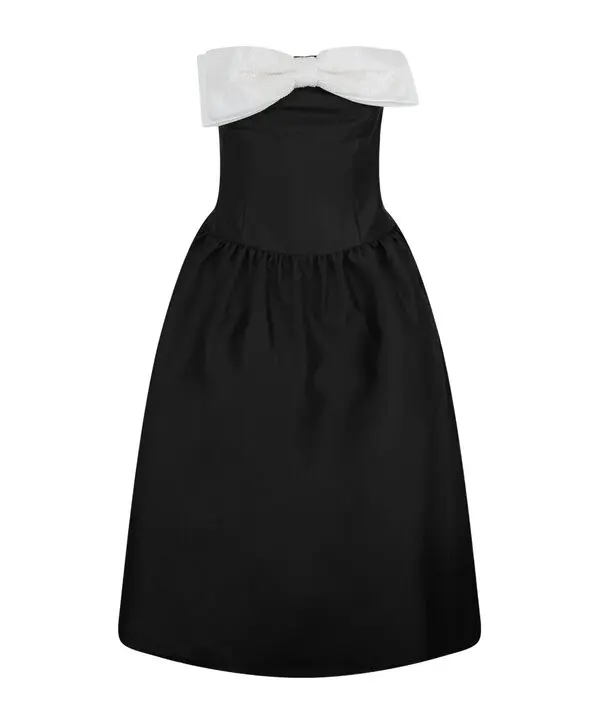 SELF-PORTRAIT Bow Detail Midi Dress