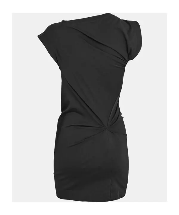 VIVIENNE WESTWOOD Asymmetrical Logo Embroidered Mini Dress