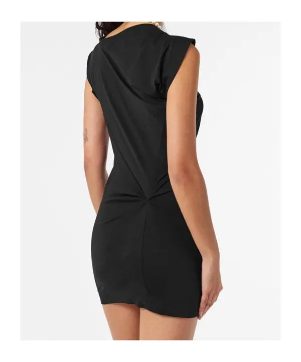 VIVIENNE WESTWOOD Asymmetrical Logo Embroidered Mini Dress