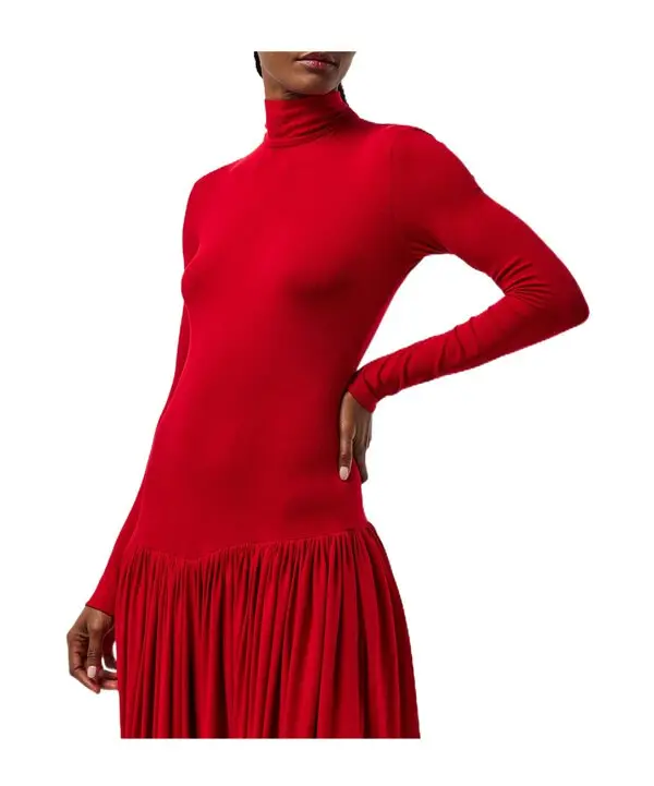 Magda Butrym Long Sleeve High Neck Dress