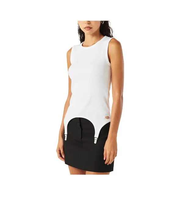 JEAN PAUL GAULTIER Ribbed Bodysuit With Clasp Detail