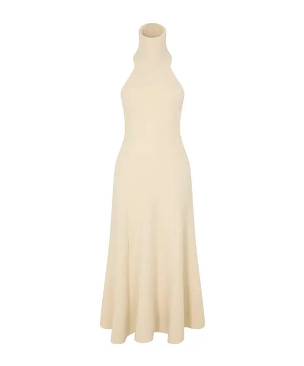 Magda Butrym High Neck Maxi Dress