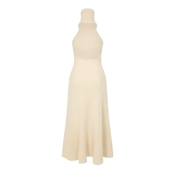 Magda Butrym High Neck Maxi Dress